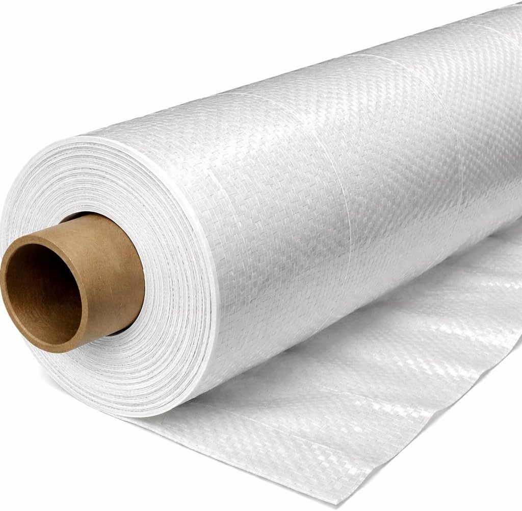 Whitecap - Woven Vapor Barrier - 20 Mil (12' x 100'), Thick Plastic ...
