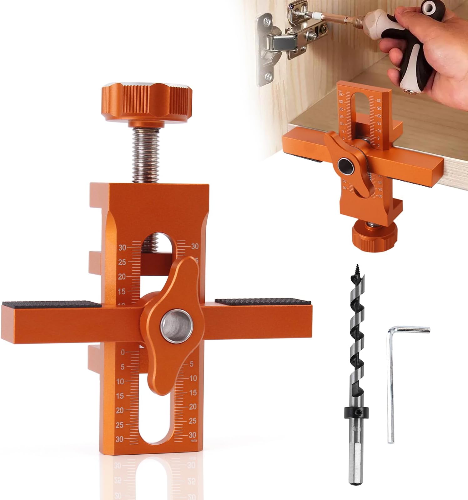 Quick Install Cabinet Door Mounting Tool, Adjustable Cabinet Hardware ...