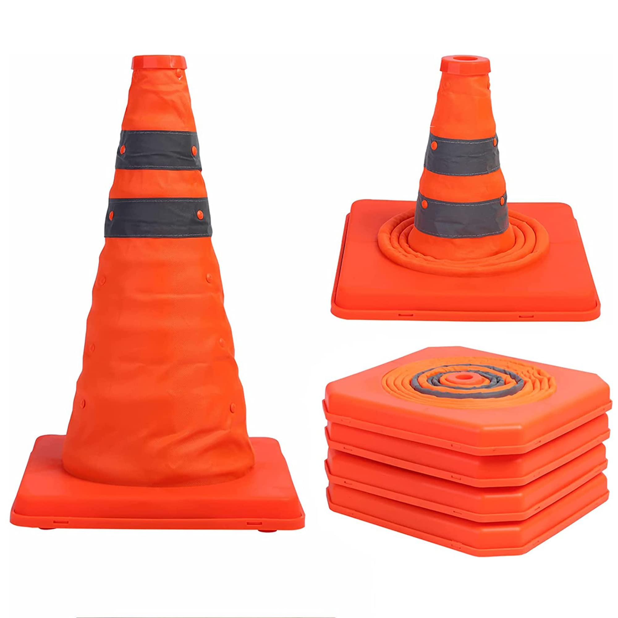 Snapklik.com : Sunnyglade 4 Pack 20 Inch Collapsible Traffic Cones ...