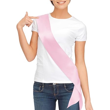 Amazon.com: Blank Satin Sash, Plain Sash, Party Decorations, Make Your ...