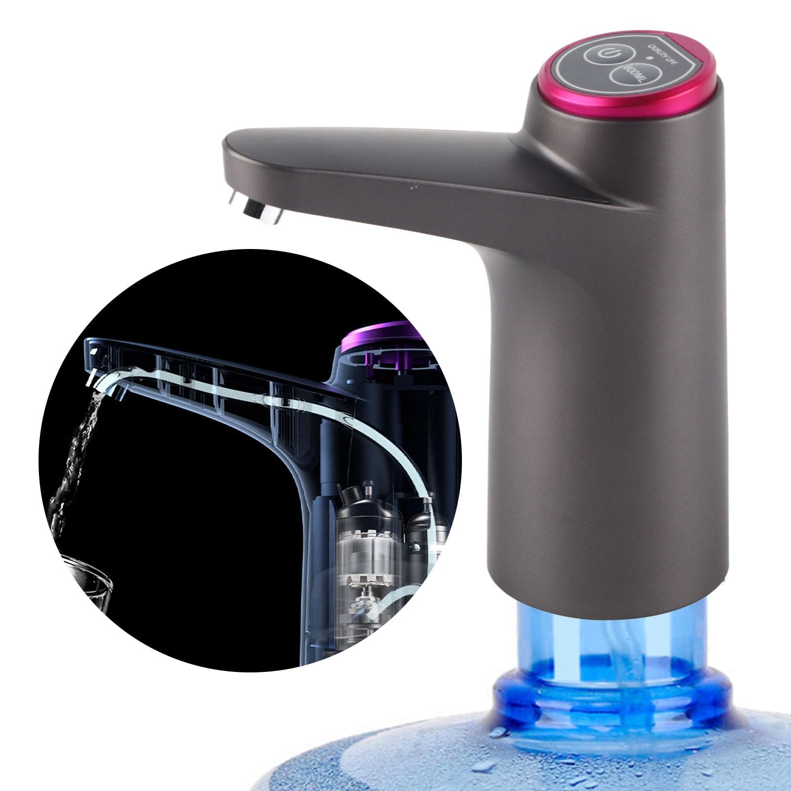 Amazon.com: Hot Cold Water Dispensers, Charging Water Bottle Pump ...