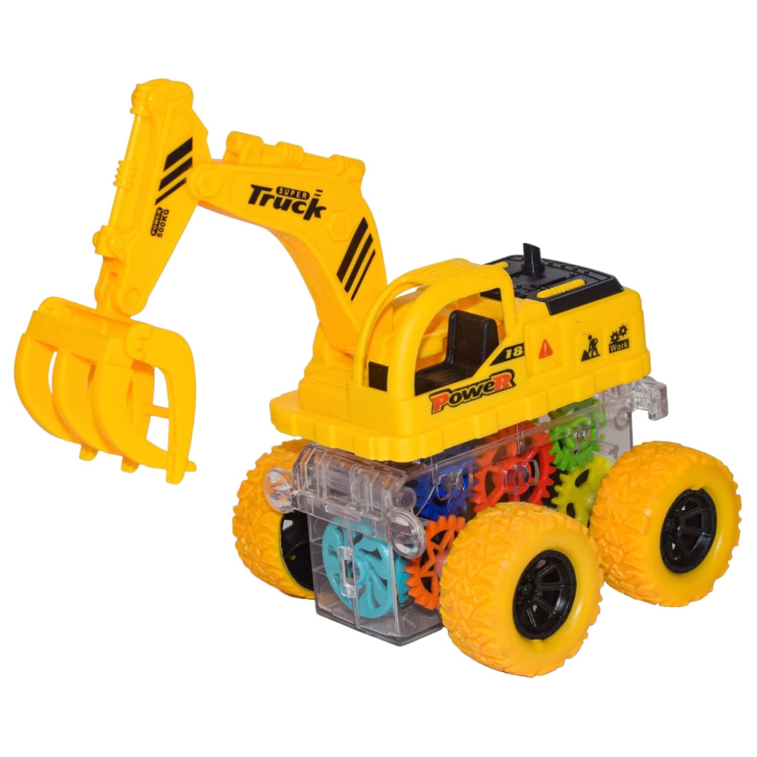 WISHKEY Plastic Push and Go Construction Toys for Kids, 360 Degree ...