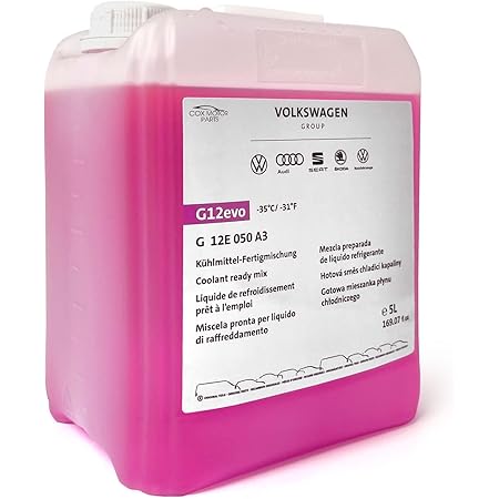 Cox Motor Parts Genuine G12 Evo Coolant For VW Audi SEAT Skoda ...