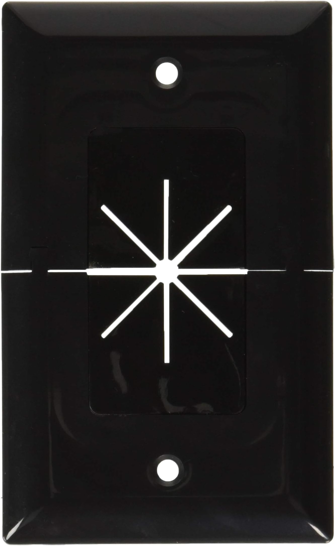 Amazon.com: Kebulldola 2 Gang Brush Wall Plate (Black, 4 Pack), Double ...