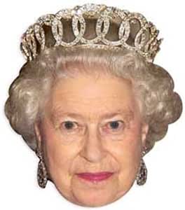 Amazon.com: Forum Novelties Queen Elizabeth Face Mask, Multicolor ...