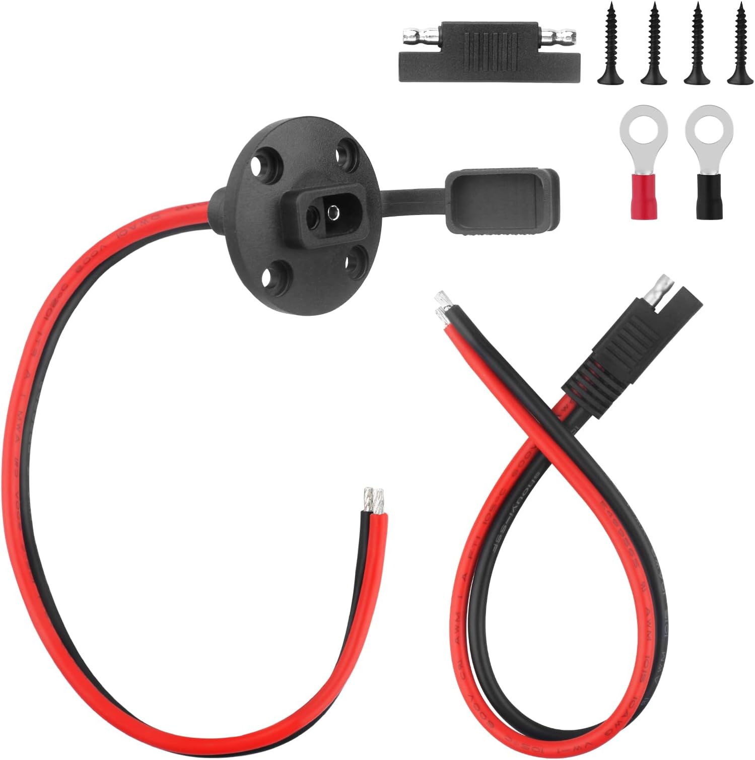 Amazon.com: Linkstyle 2PCS 10AWG SAE Quick Connector, SAE Extension ...