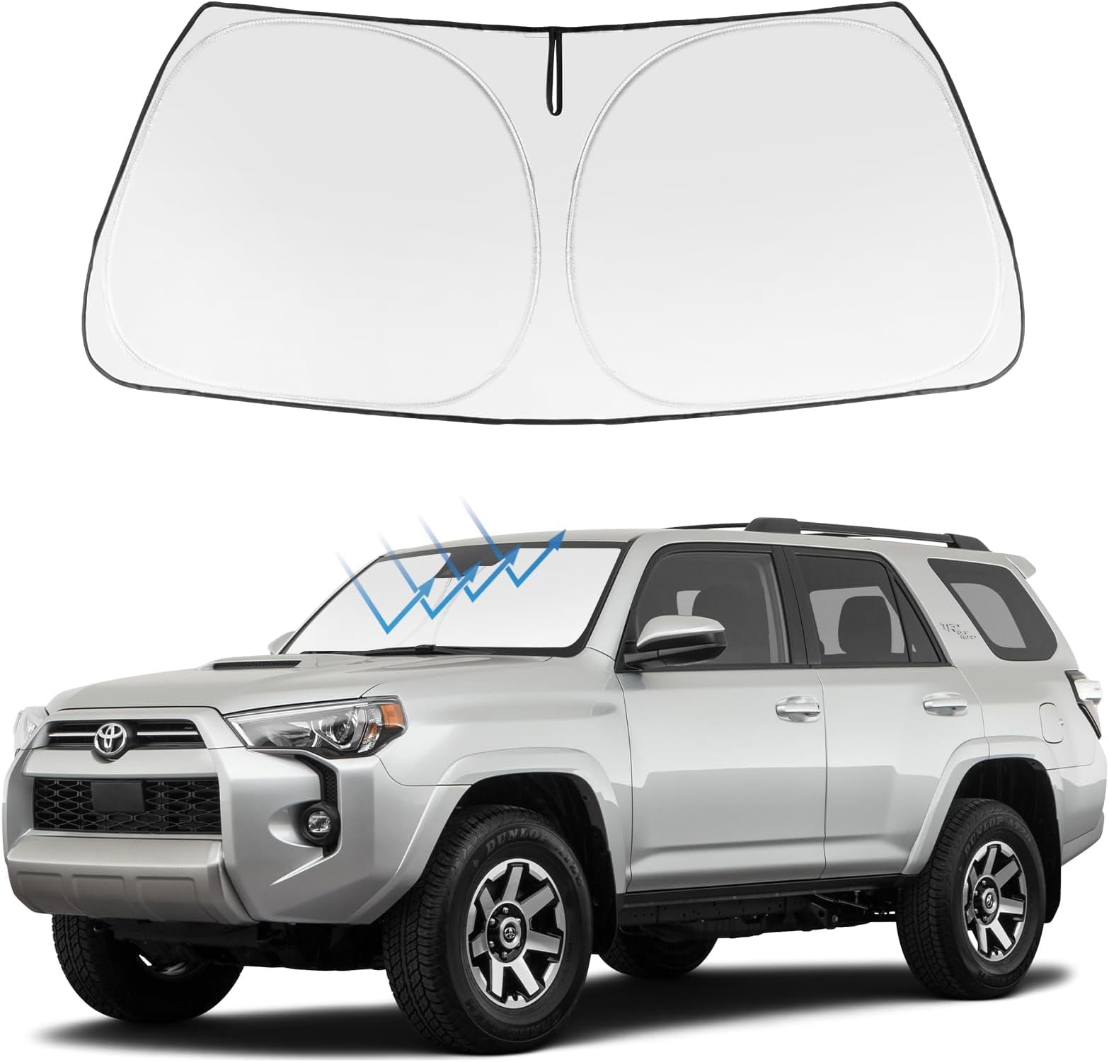 Amazon.com: AutoTech Zone Sunshade for 2010-2024 Toyota 4 Runner SUV ...