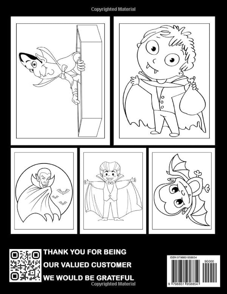 kids vampire coloring pages