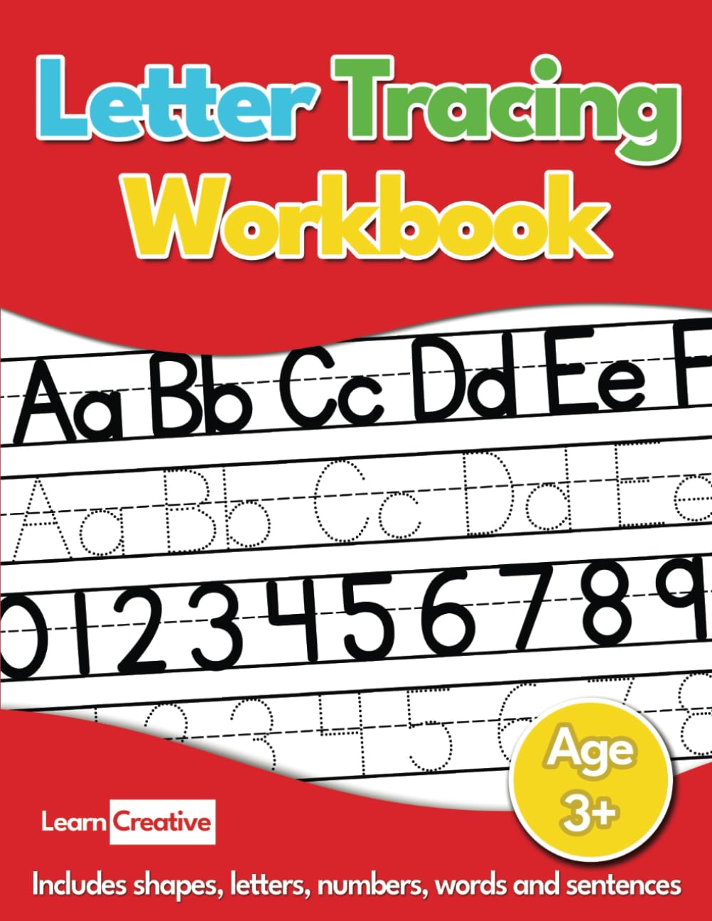 Letter Tracing Workbook: Learn and practise letters, numbers, shapes ...