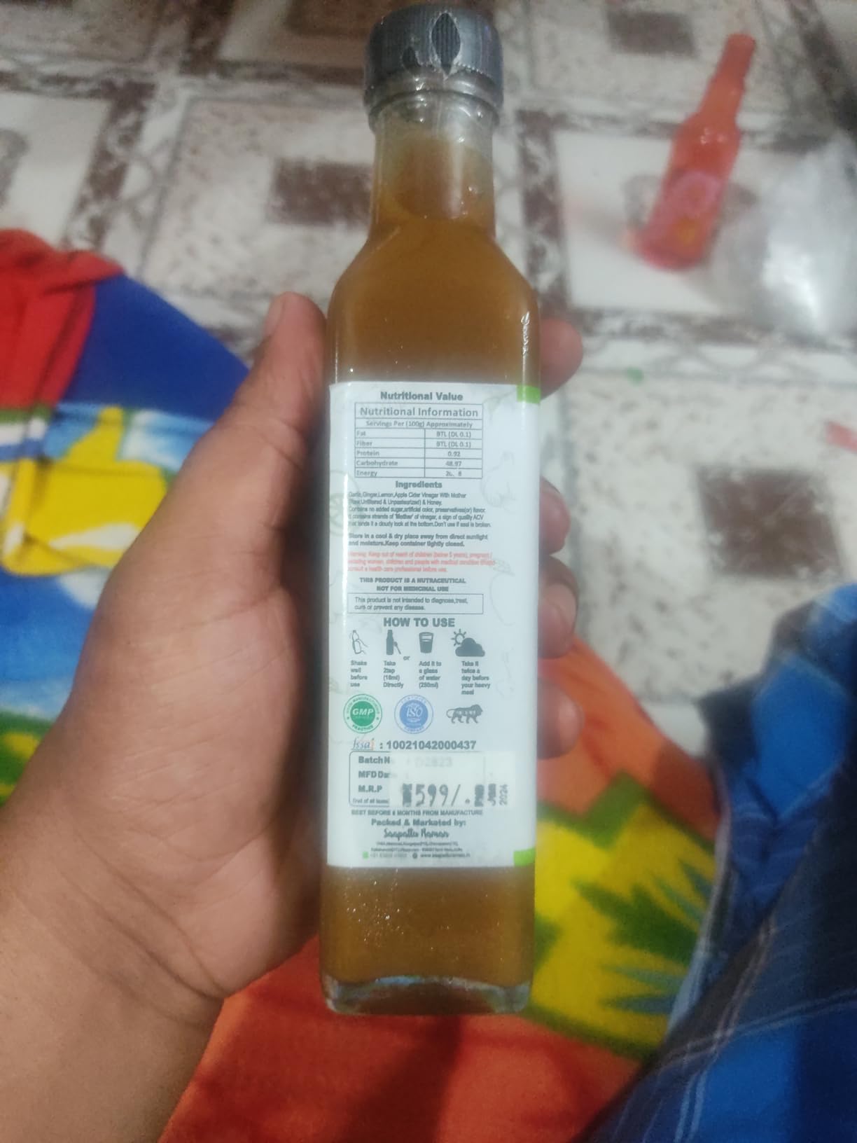 Saapattu Raman Digestive Secret DS312G - Ginger, Garlic, Lemon, Honey ...