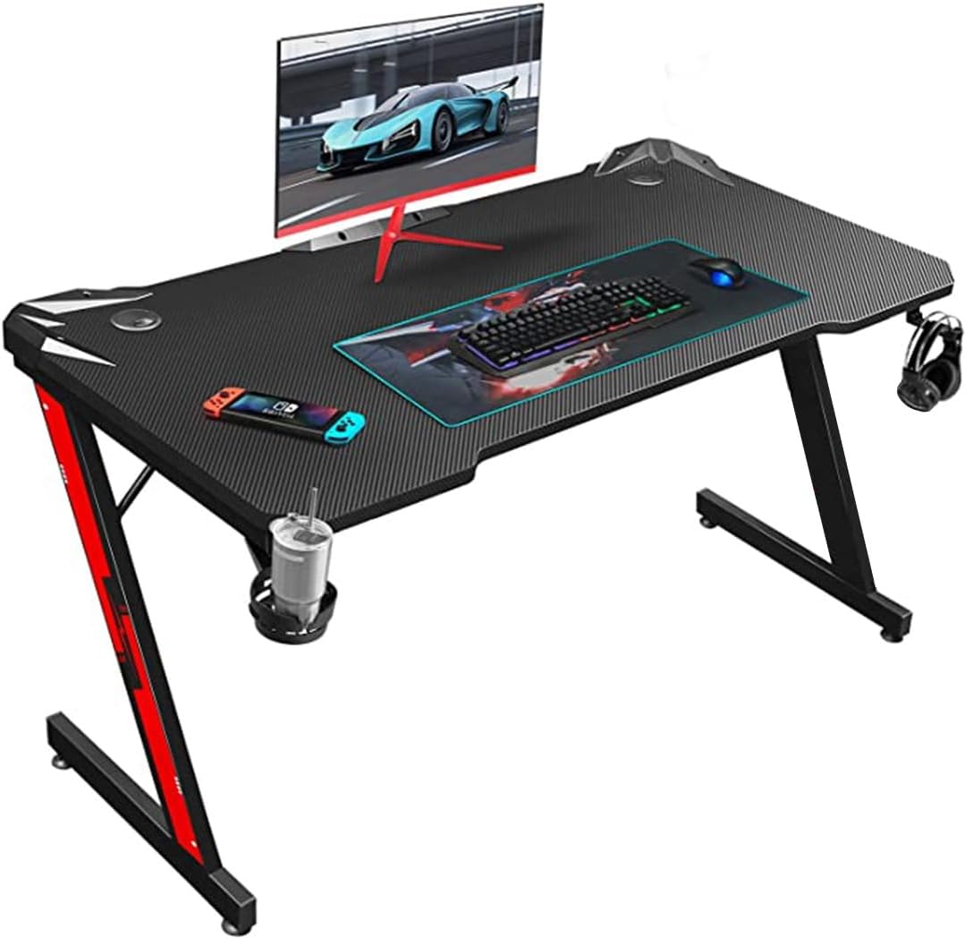 SAVYA HOME Gaming Desk-60x120x117cm/Gaming Table for Gaming Setup ...