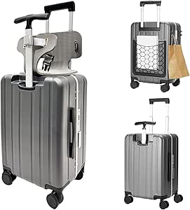 Amazon | [Hopeholic] 子供が乗れるキャリーケース 機内持ち込み 子供が乗れるスーツケース 多機能 フック付き ネットポケット付き 携帯電話ホルダー付き 子供用キャリーケース ...