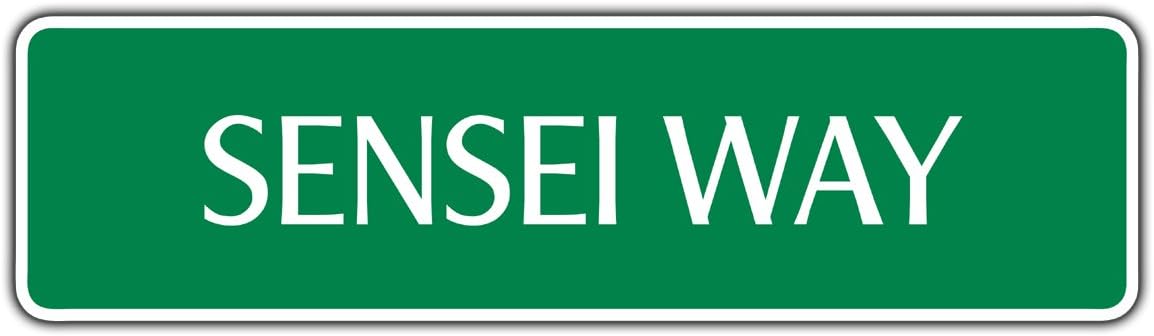 Amazon.com: Sensei Way Karate MMA Aluminum Metal Novelty Street Sign ...