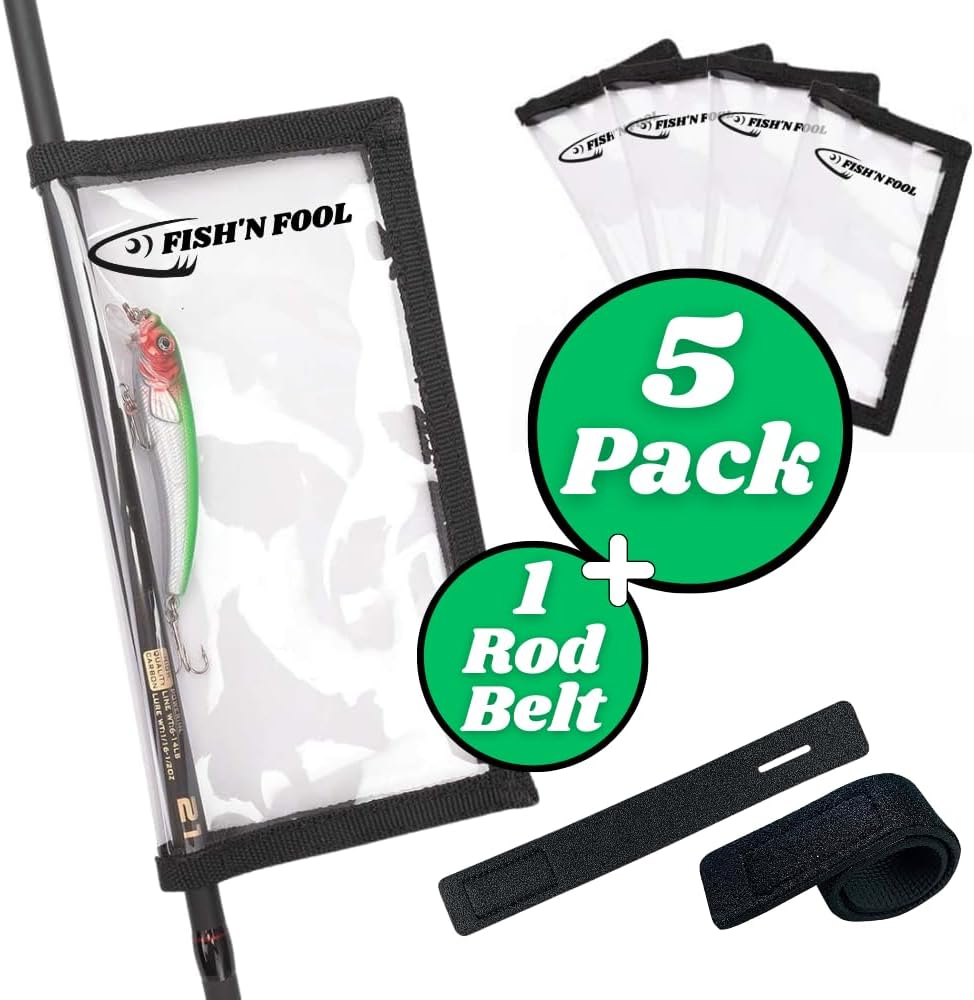 Amazon.com: FISH'N FOOL Large Fishing Lure Wraps, 5 Pack Lure Cover ...