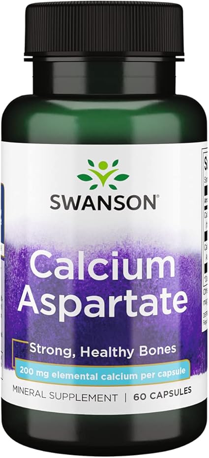 Amazon.com: Swanson Calcium Aspartate (200 Milligrams Elemental) 1000 ...