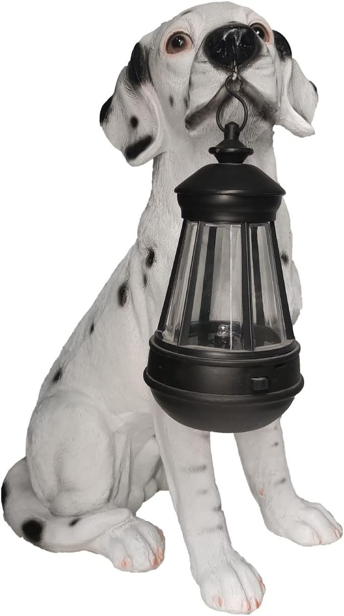 Dog Statue Solar Light, Outdoor Statue Lamp, Outdoor Garden Light ...