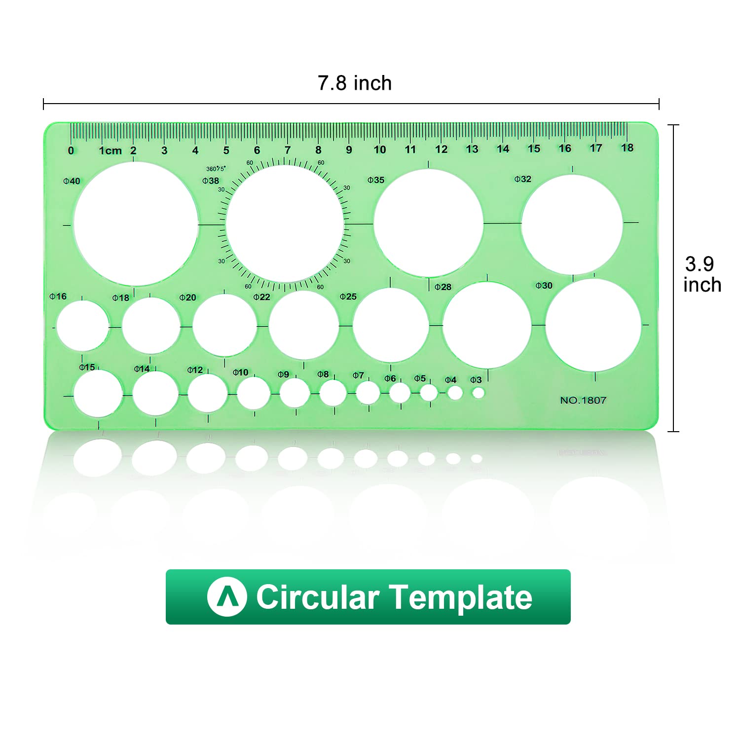 Snapklik.com : Angrox Circle Round Stencil Template Artist Design ...