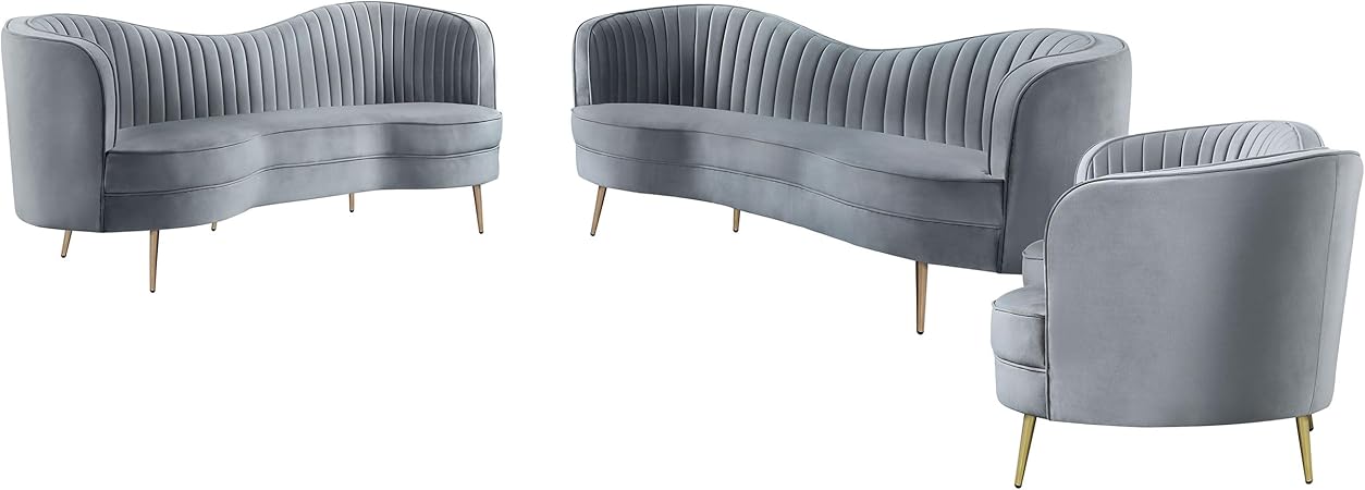 Amazon.com: Coaster Home Furnishings - Sophia - 3-Piece Velvet ...