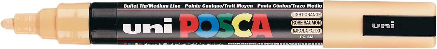 Amazon.com: Uni PC-5M Posca Paint Pen Light Orange : Arts, Crafts & Sewing