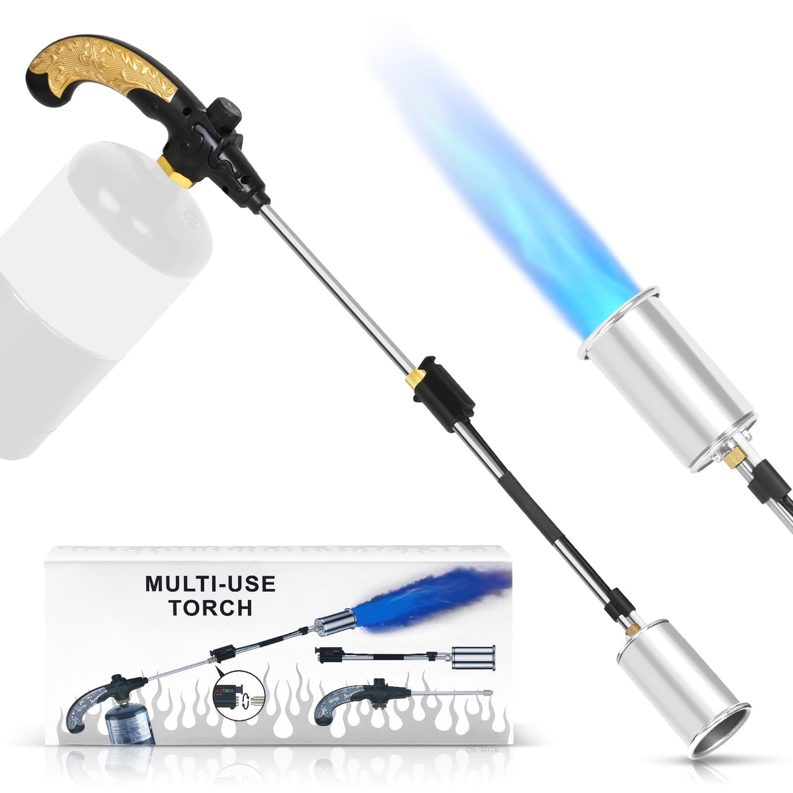 Amazon.com: Propane Torch Weed Burner,High Output 800,000 BTU Heavy ...