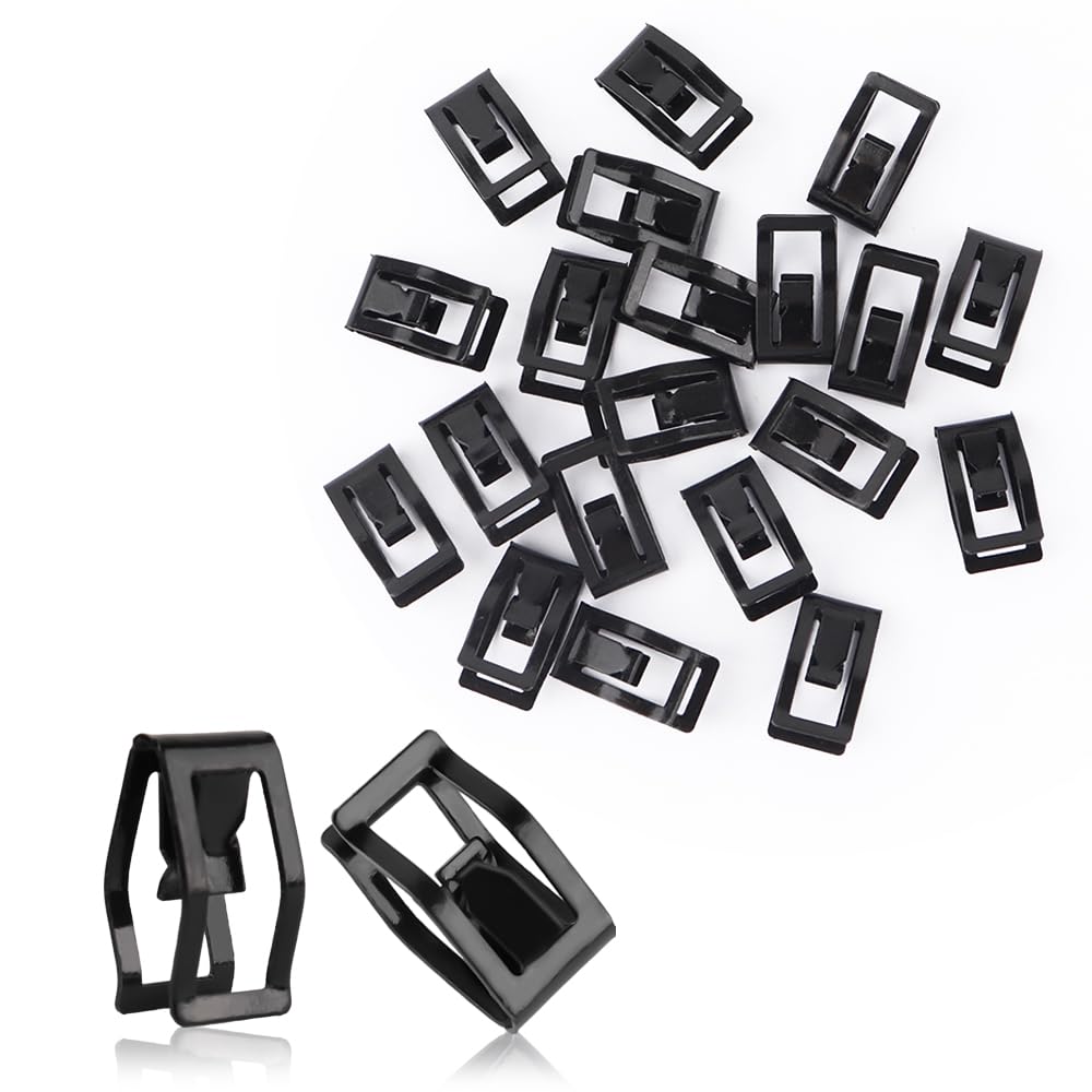 Amazon.com: 20PCS Car Retainer Clips,Black Metal Car Clips Fasteners ...