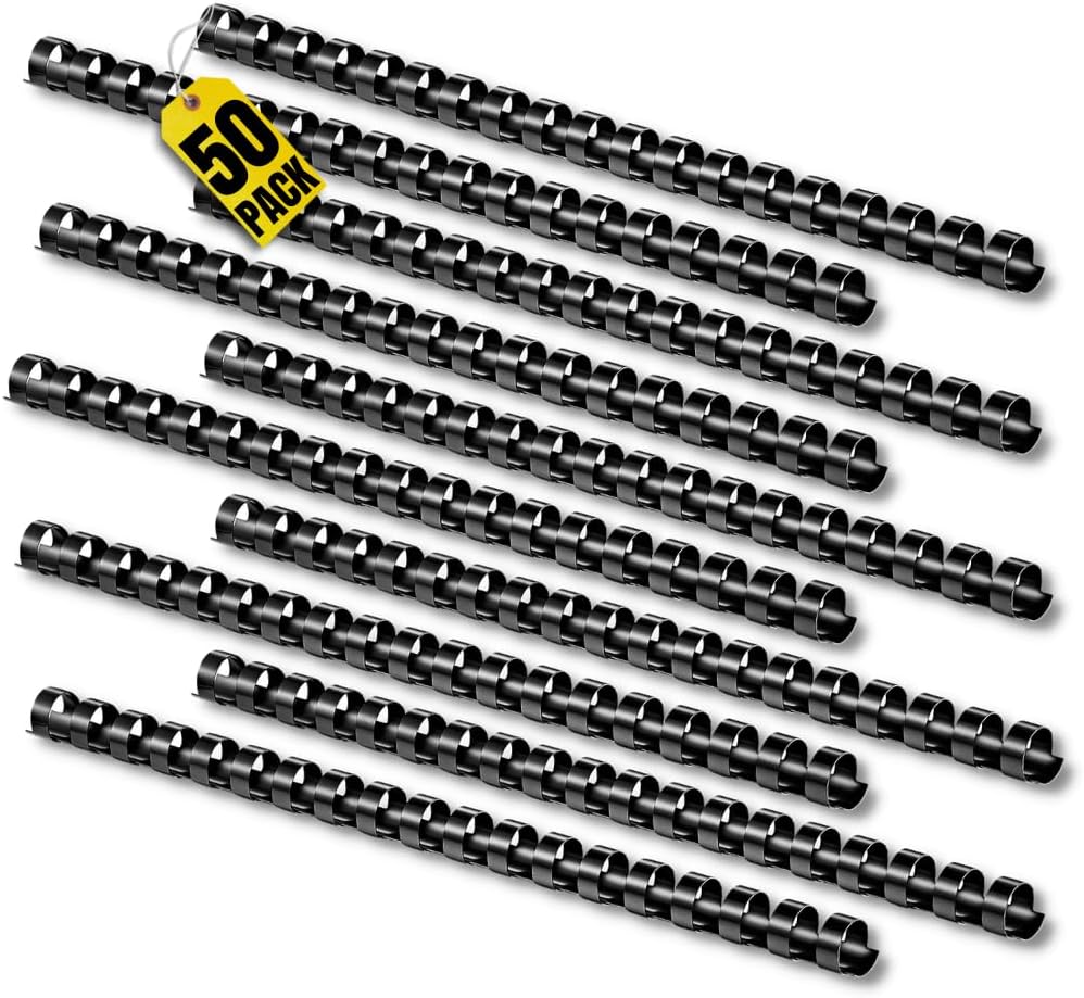 Amazon.com : CFS Products Plastic Comb Binding Spines, 5/16 Inch ...