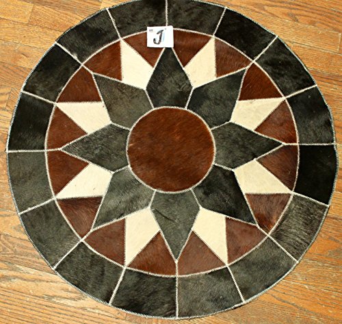 Amazon.com: LARGE AFRICAN RUG STAR design Rug Leather Hide Patchwork ...