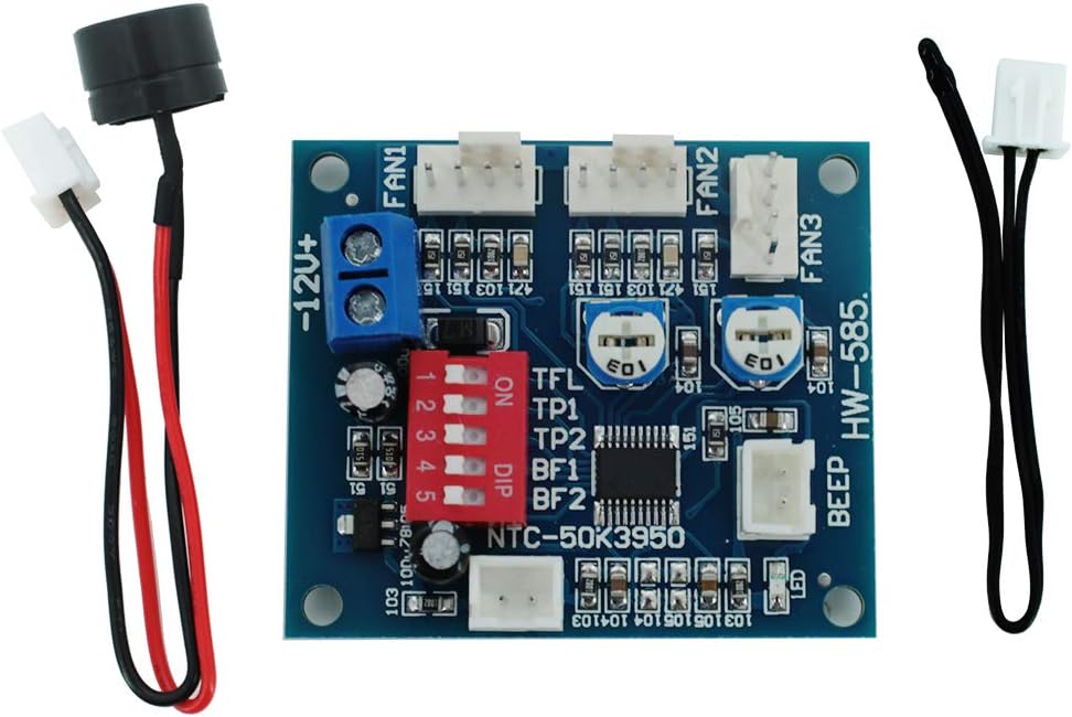 PWM Driver Module, DC 12V 24V 48V PWM 4-Wire Fan Temperature Controller ...