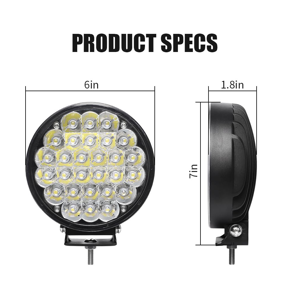 Snapklik.com : Exzeit 6 Inch 224w Led Driving Lights, 22400 Lumens Fog ...