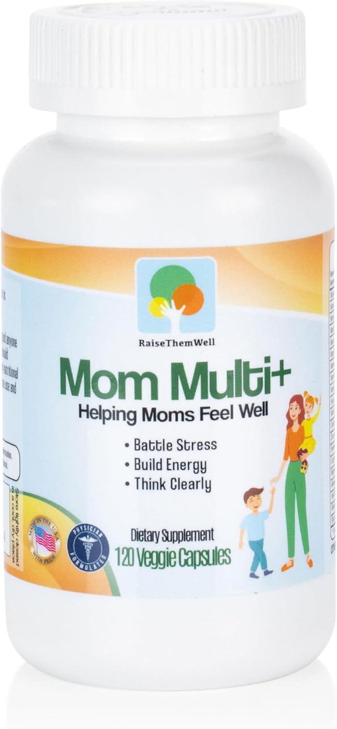 Amazon.com: Raise Them Well Mom Multi+ Daily Multivitamin for Women ...