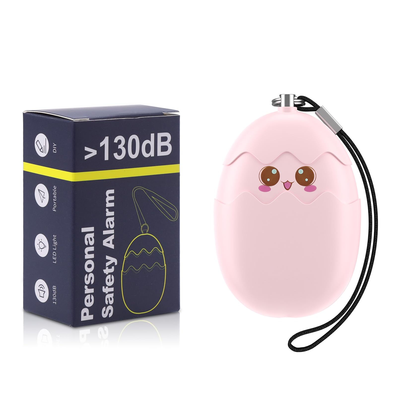 Amazon.com: AMIR Upgraded Personal Safety Alarm, 130 dB Safety Keychain ...