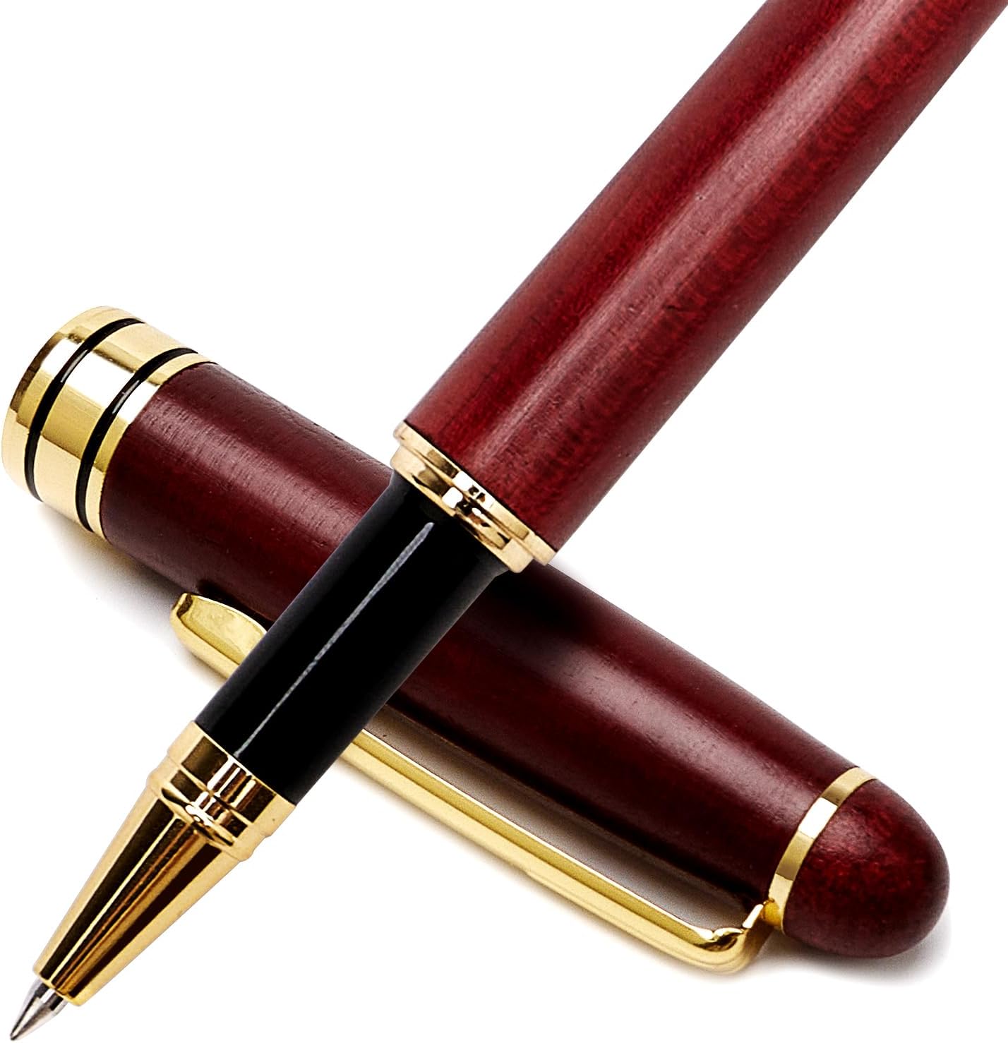 Amazon.com : Nice Wooden Writing Pen for Men Women Gift Pen Set with 2 ...