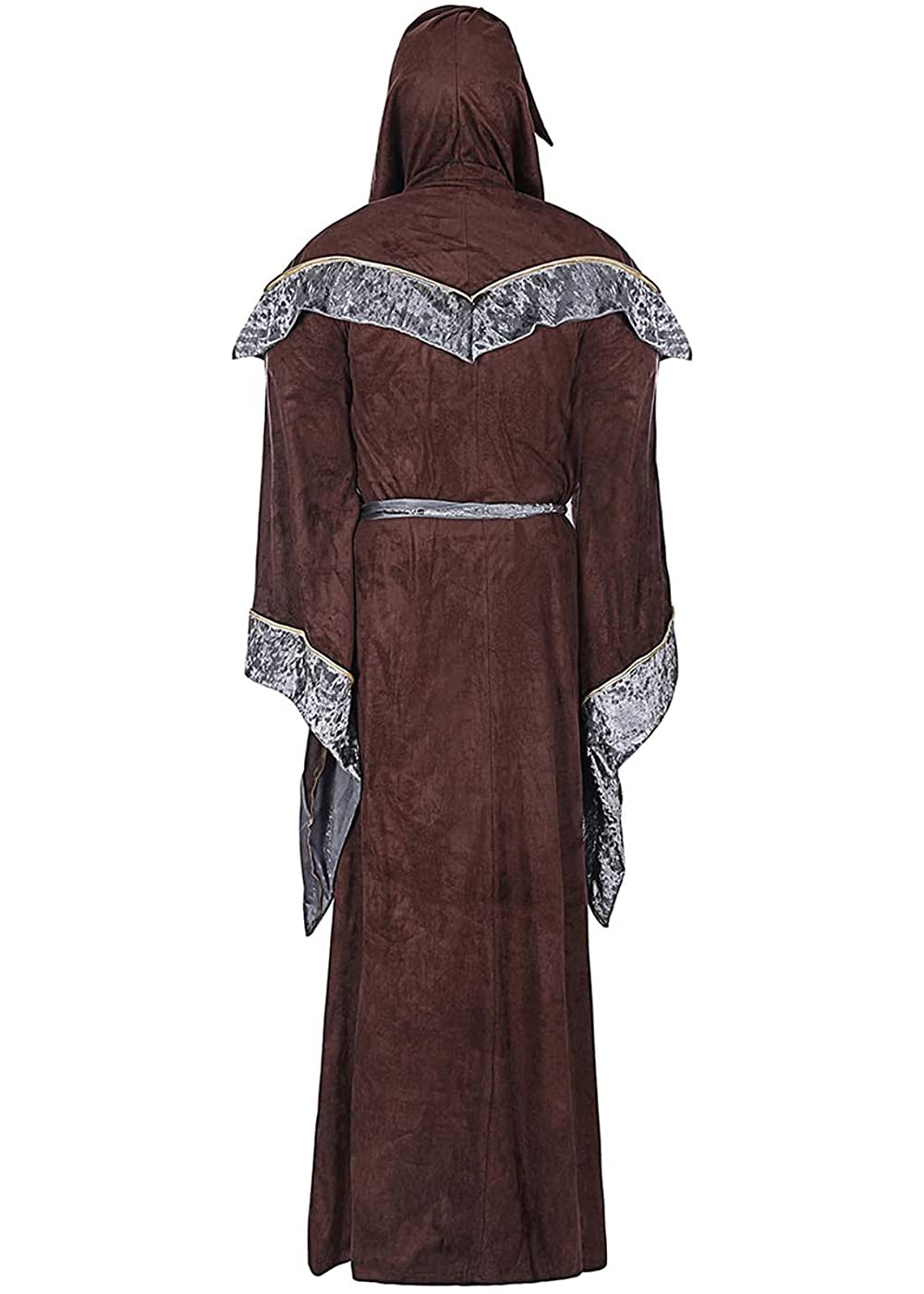 Mystic Sorcerer Robe Halloween Cosplay Costumes for Men, Adult Medieval ...