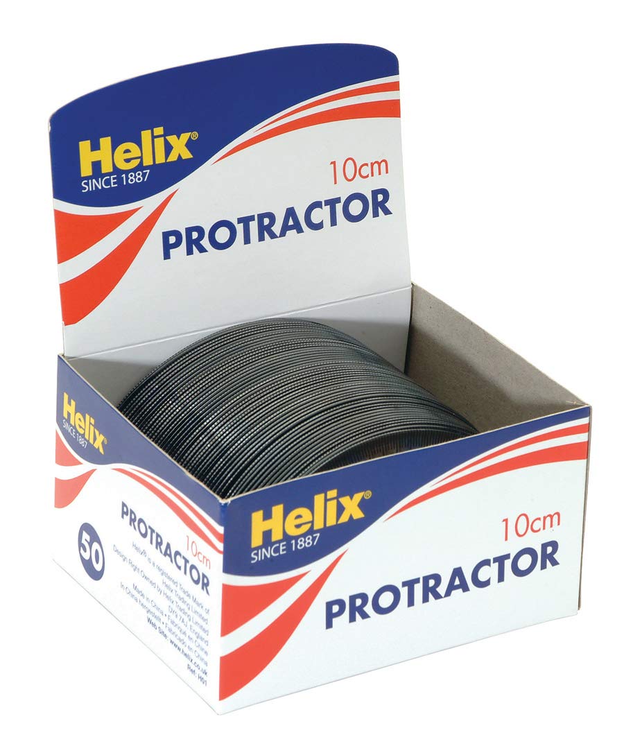 Buy Helix 10cm 180 degree Protractor (Box of 50) Online at desertcartINDIA