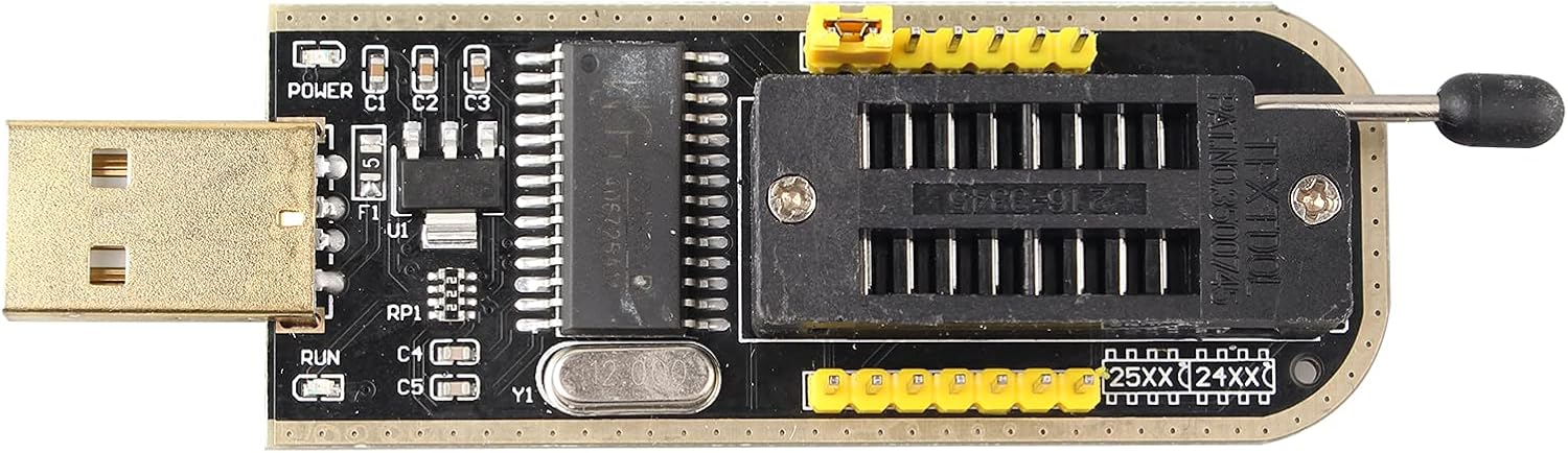 Jopto 2PCS CH341A Series 24 EEPROM BIOS Writer 25 SPI Routing LCD Flash ...
