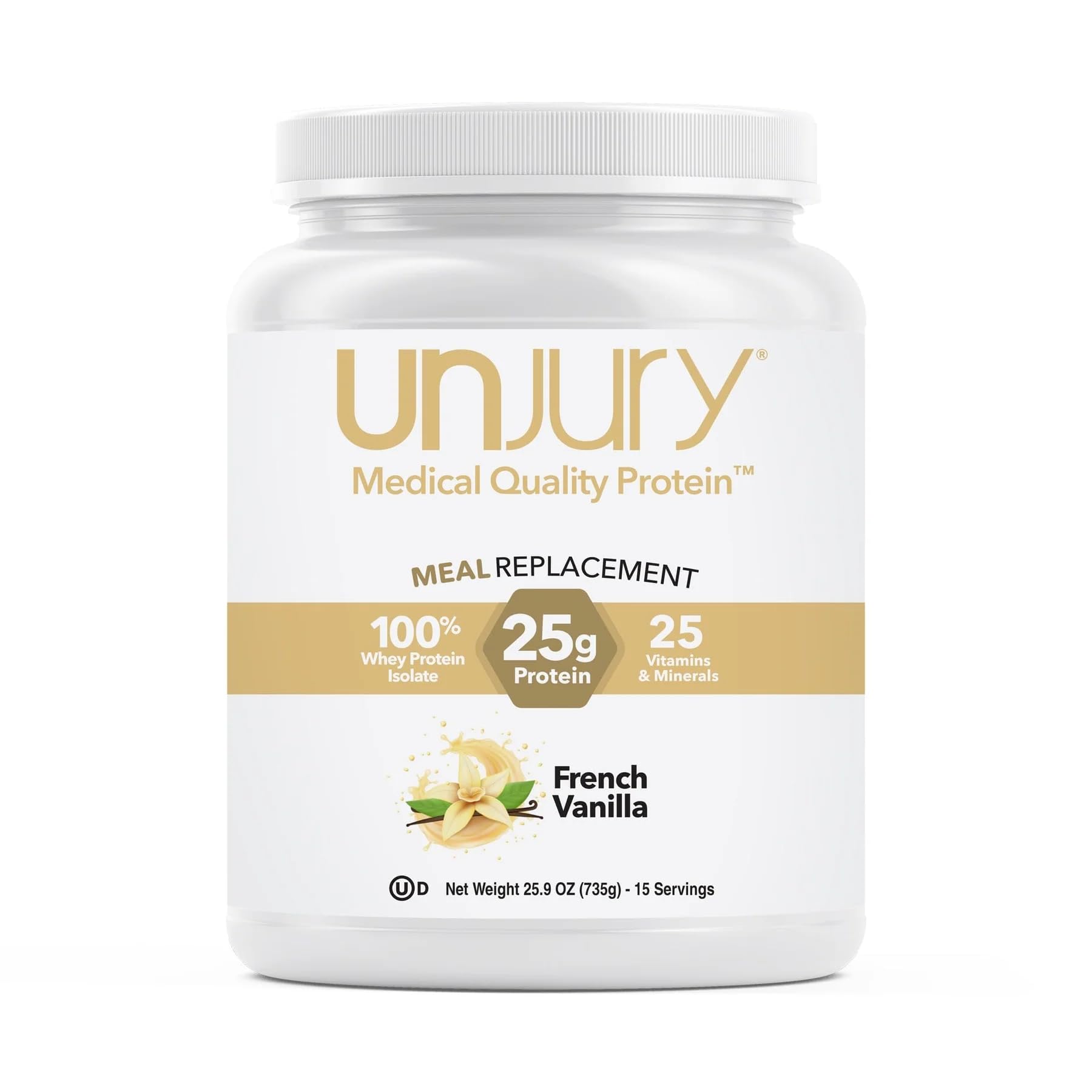 Amazon.com: Unjury Meal Replacement Powder | Vanilla | 26g Protein | 25 ...