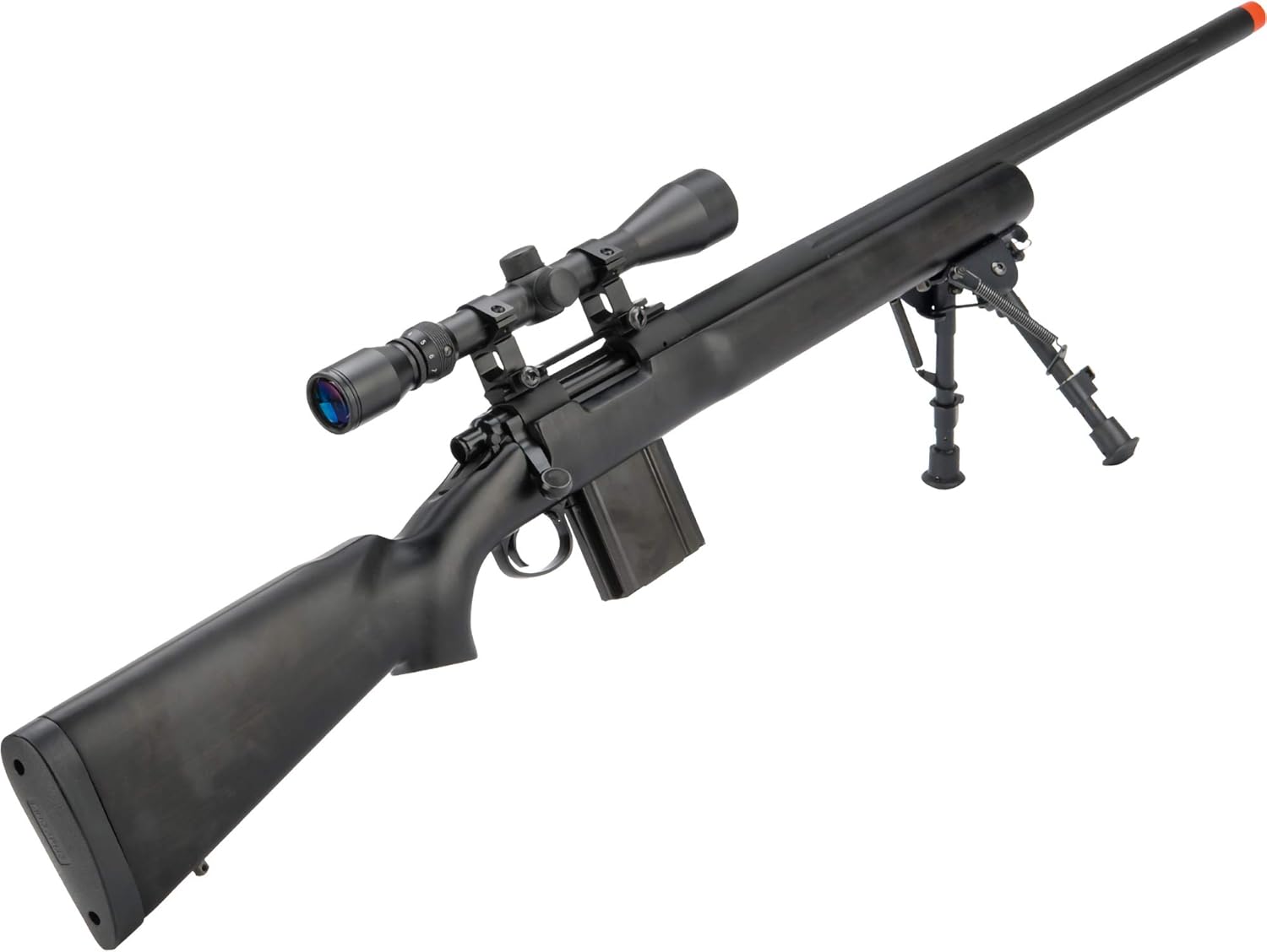 Evike Airsoft – King Arms M700 Leo Model Gas Power Airsoft Rifle wReal ...