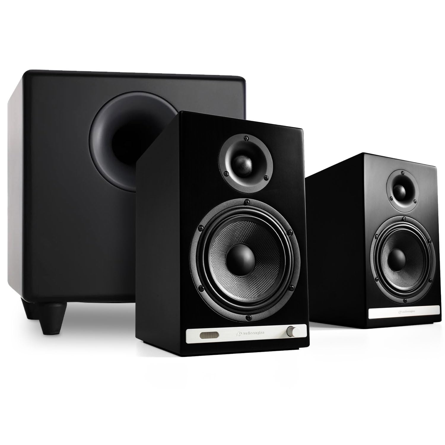 Amazon.com: Audioengine HD6 Black Powered Bookshelf Stereo Speakers and ...