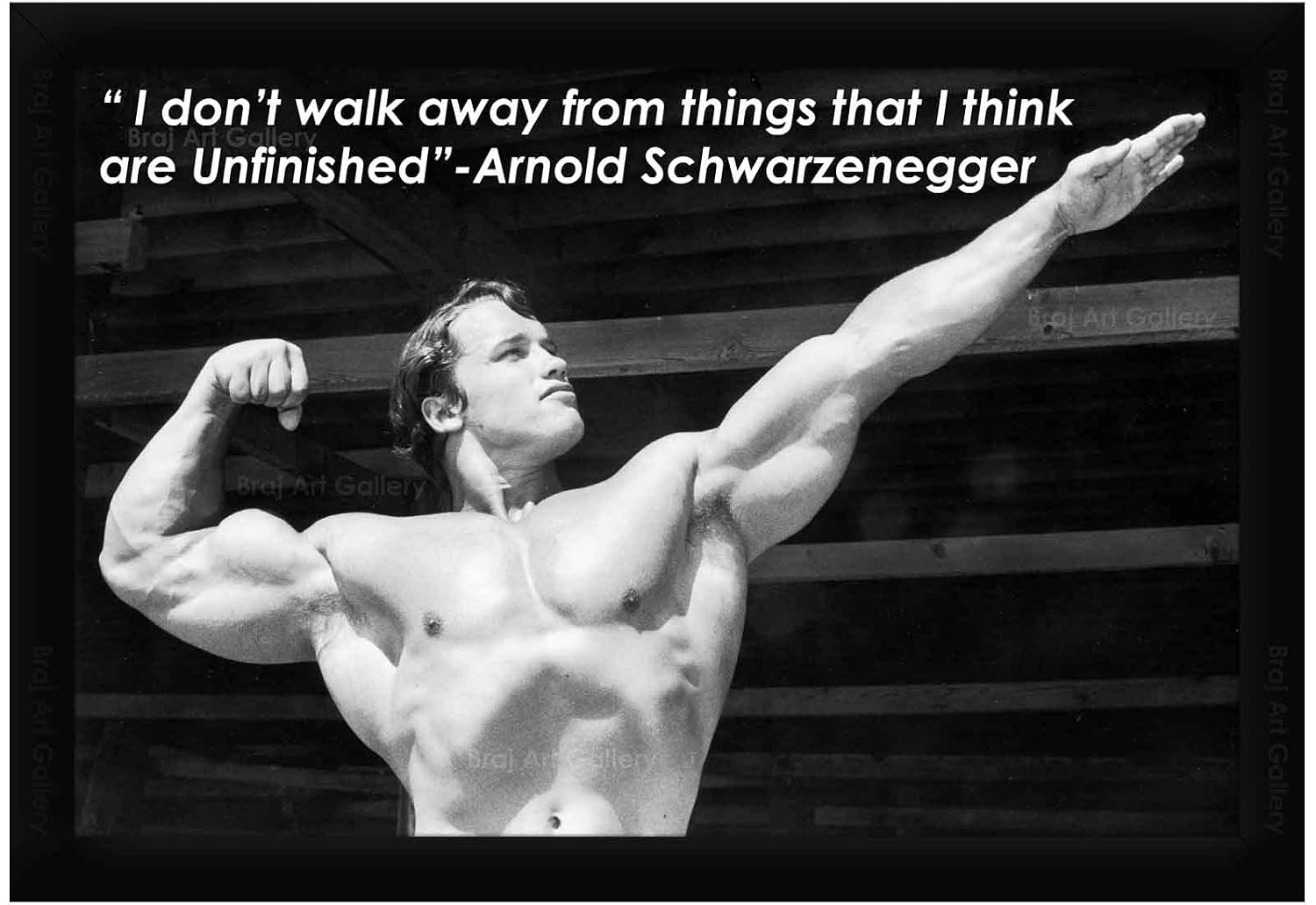Braj Art Gallery Arnold Schwarzenegger Don't Walk Away Poster Photo ...