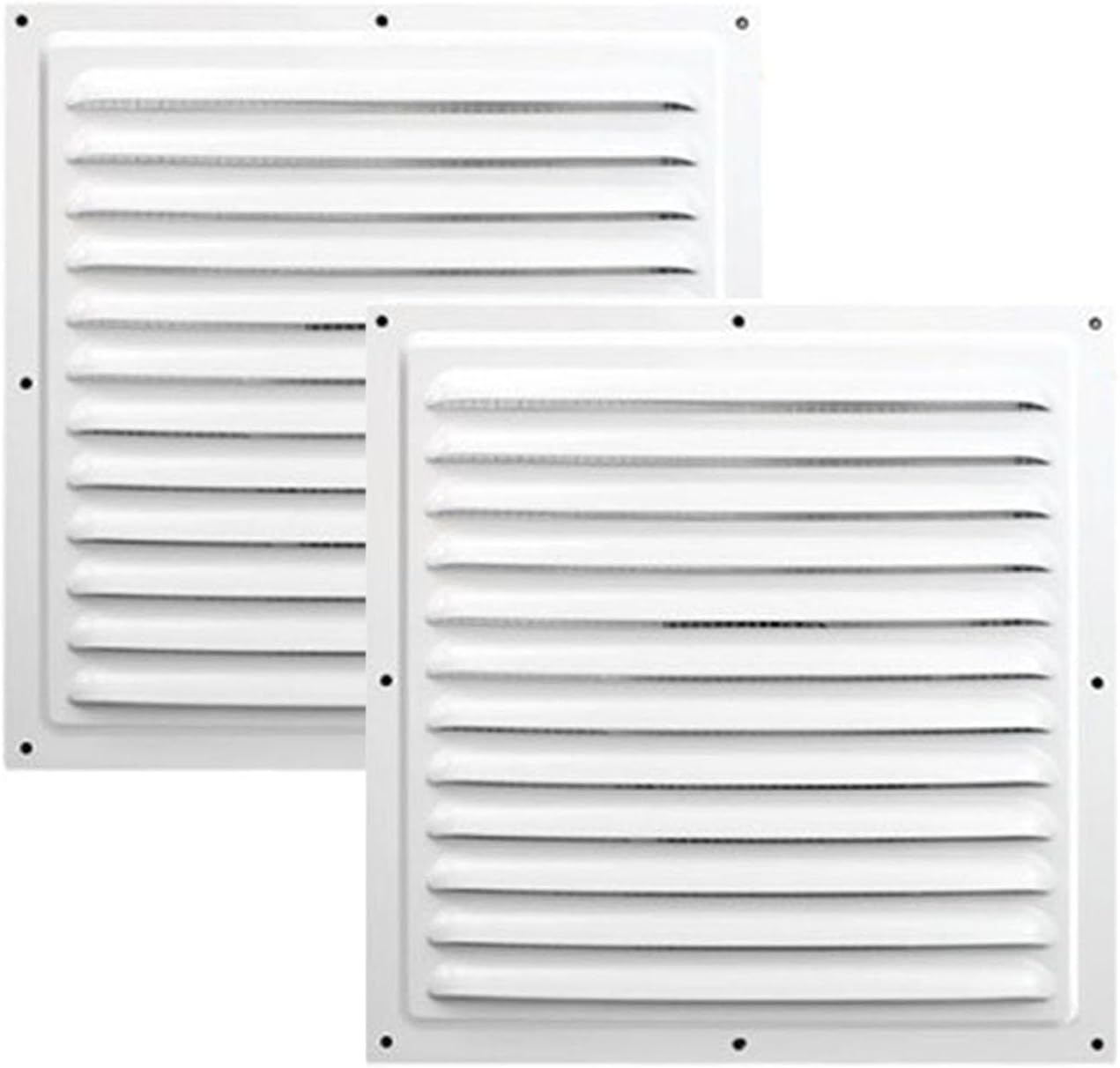 LinamHoz 2pc White Gable Vent, Aluminum Gable Vents with Screen ...