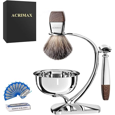 Amazon.com : Deluxe Shaving Kit for Men, 3 in 1 Shaving Set Includes ...