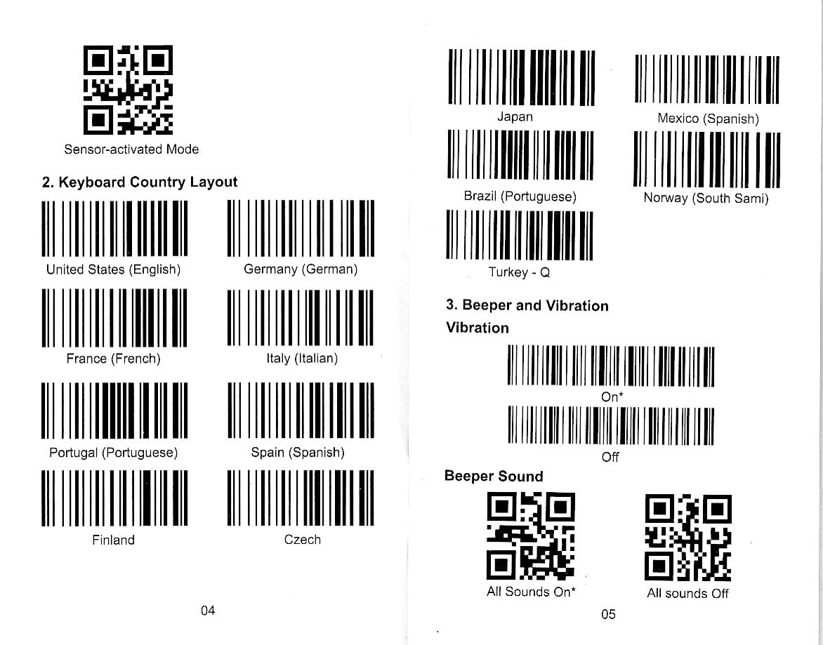 Tera [Pro Series] 1D 2D QR Wireless Barcode Scanner Bluetooth Extra ...