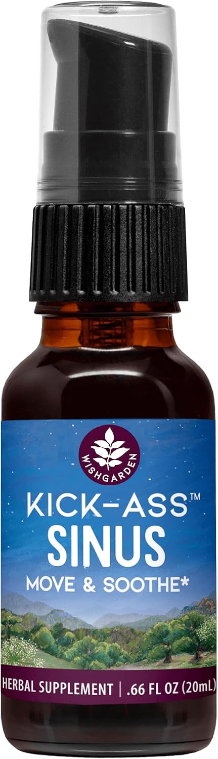 WishGarden Herbs Kick-Ass Sinus - Herbal Sinus Relief, Sinus Congestion ...