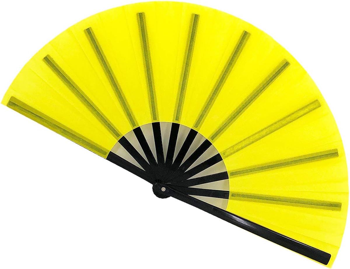 Amazon.com: STHUAHE Large Folding Fans Rave Hand Clap Fan Popping Fan ...