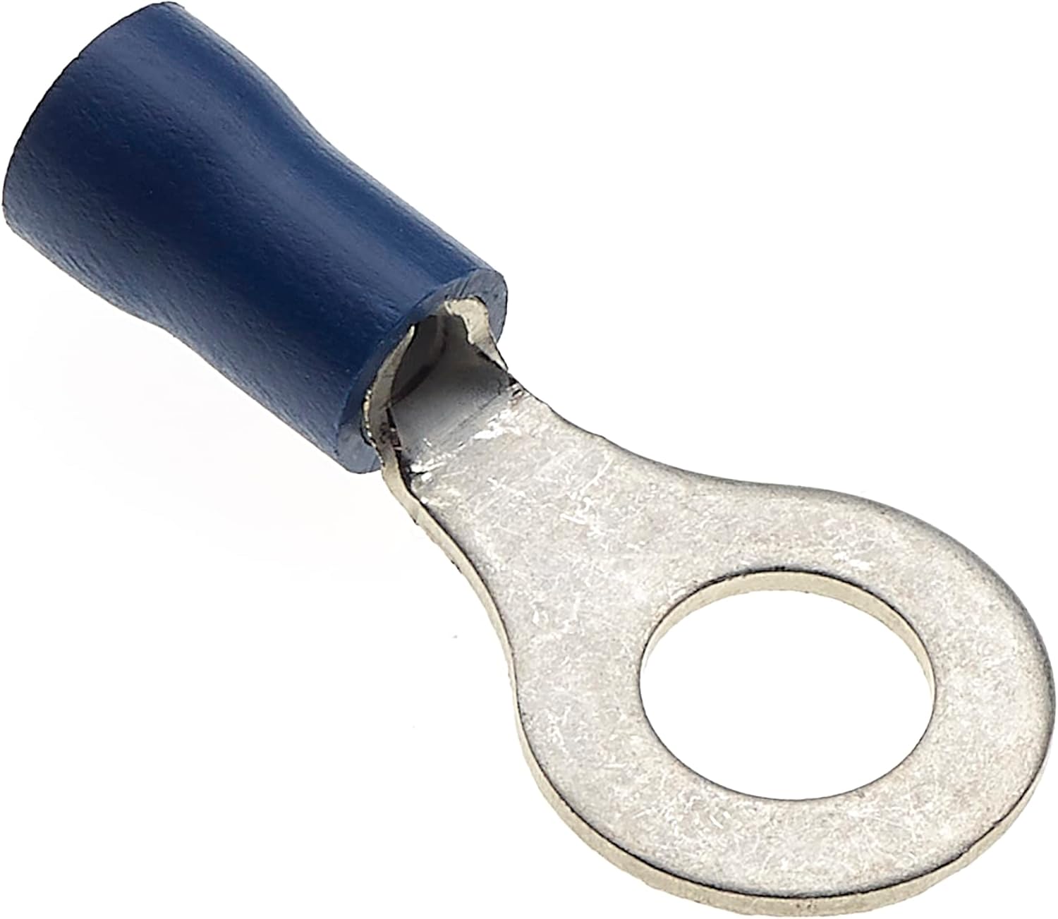 Ring Crimp Terminal - Pack of 100, Blue, 6mm, 30A, 16-14 AWG - Heat ...