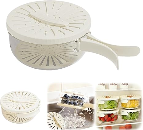 Amazon.com: Fruit and Vegetable Washing Bowl with Strainer, Fruit ...