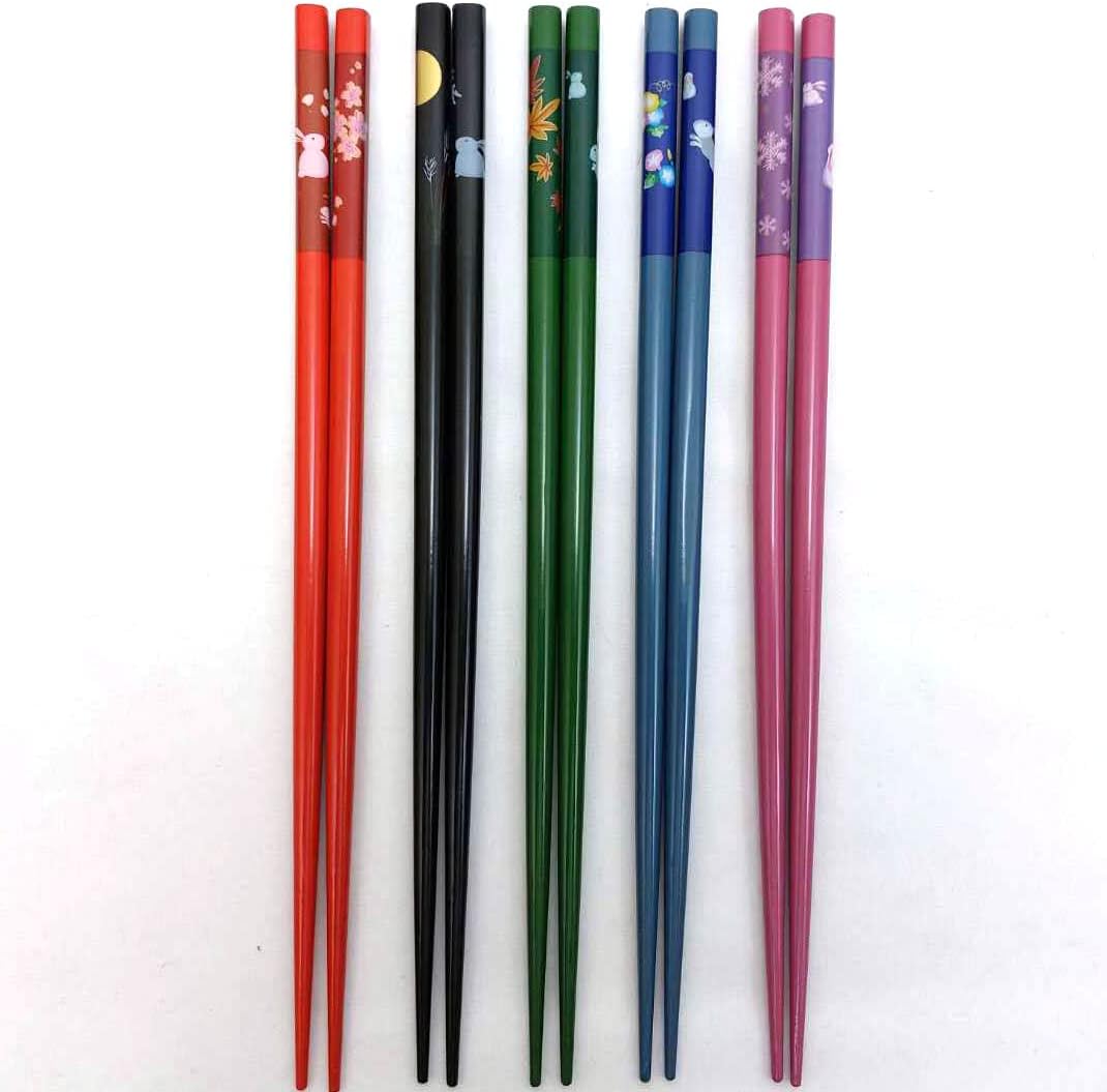 Amazon.com: JapanBargain 3644, Bamboo Chopsticks Reusable Japanese ...