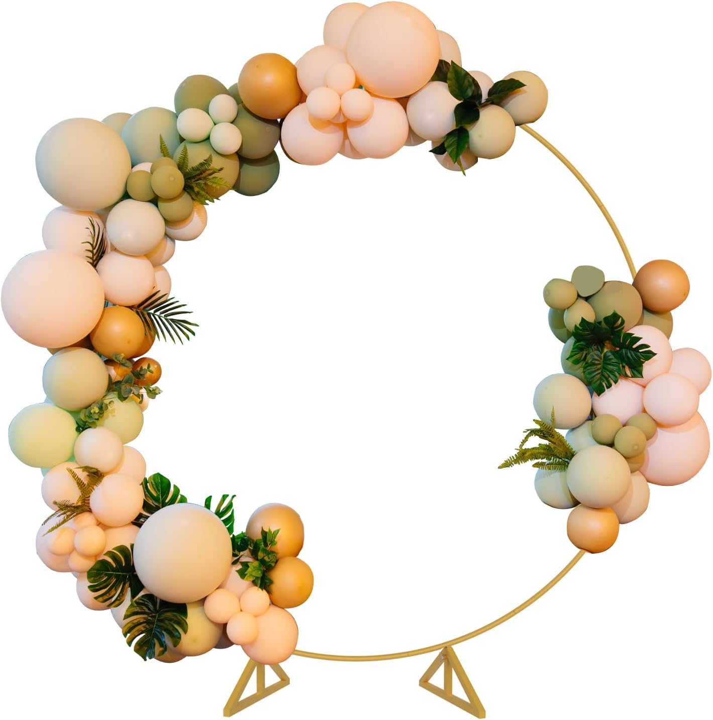 Amazon.com : LING RUI Round Backdrop Stand,6.6FT Metal Circle Balloon ...