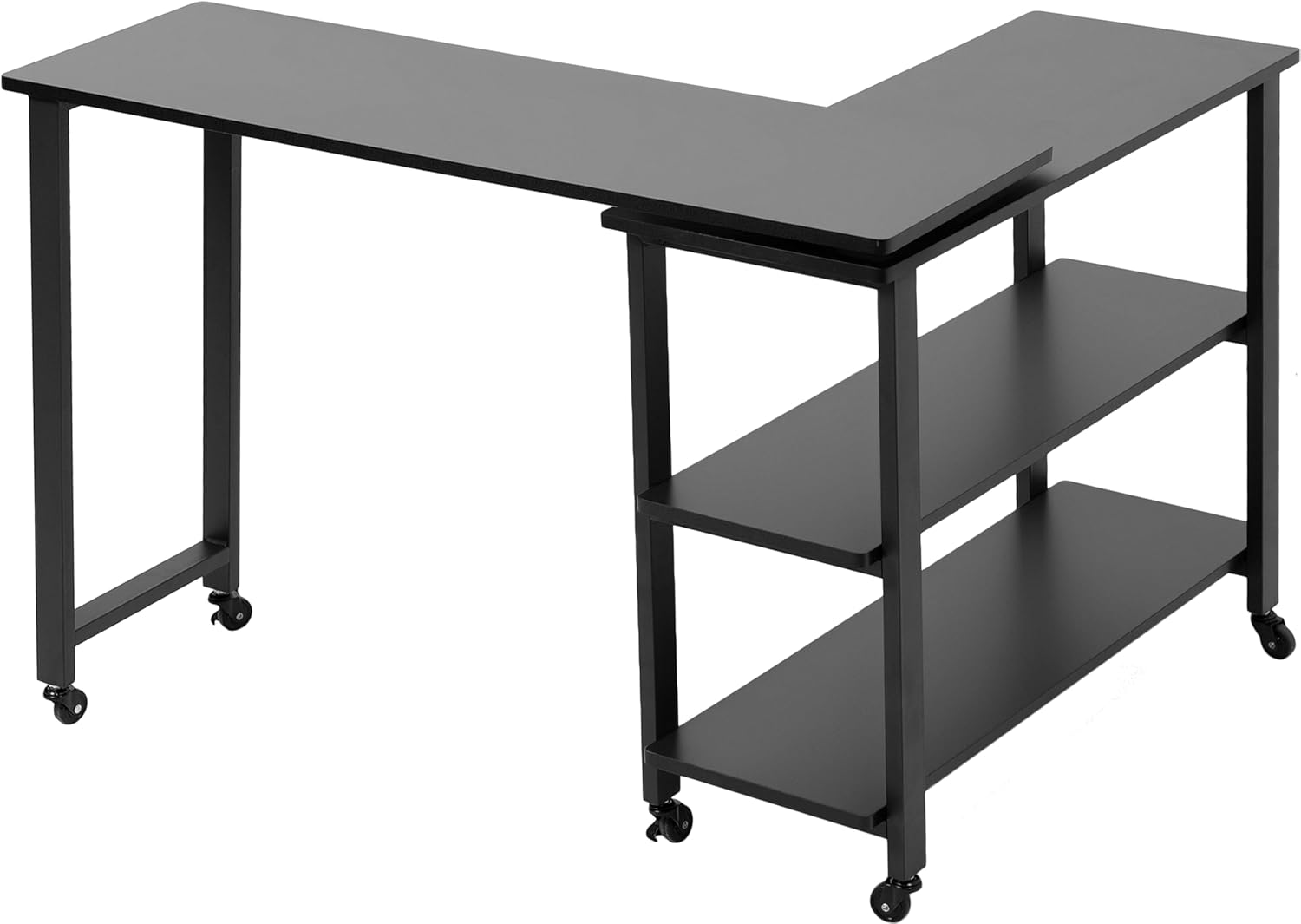 Amazon.com: VIVO Swivel Out Sofa Table with Storage, Mobile Side Table ...