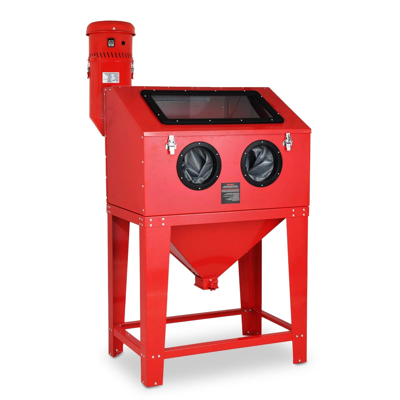 Oarlike Floor Abrasive Blasting Cabinet 90 Gallon with Dust Collection ...